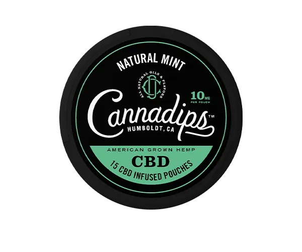 Cannadips Natural Mint CBD Snus Pouches 150mg – Royal Vapes