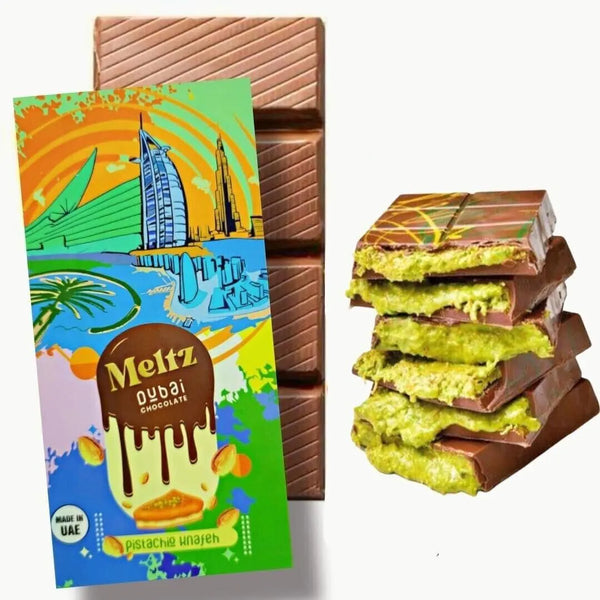 Meltz Dubai Pistachio Chocolate Knafeh 75g – Royal Vapes