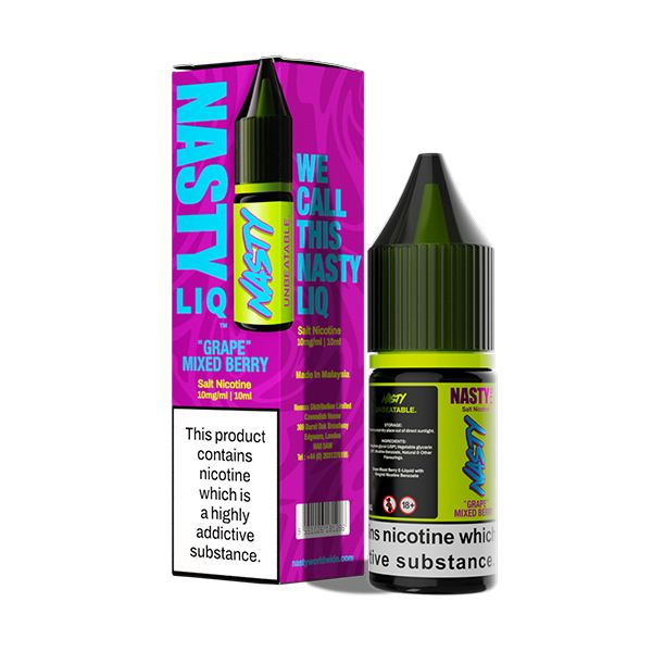 Nasty Liq Grape Mixed Berry Nic Salt 10ml – Royal Vapes