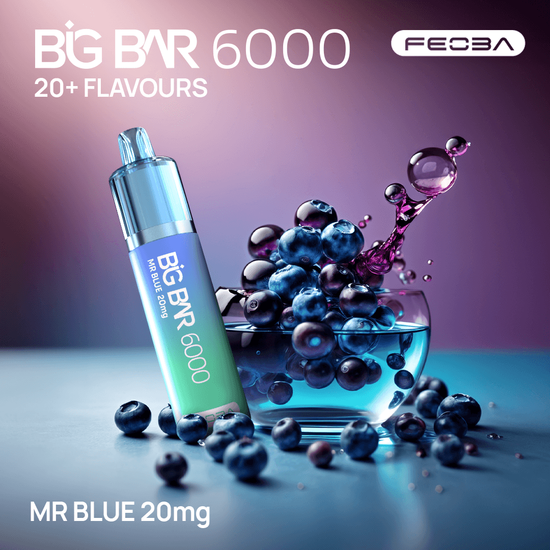 Feoba Big Bar Mr Blue 6000 Disposable Vape – Royal Vapes