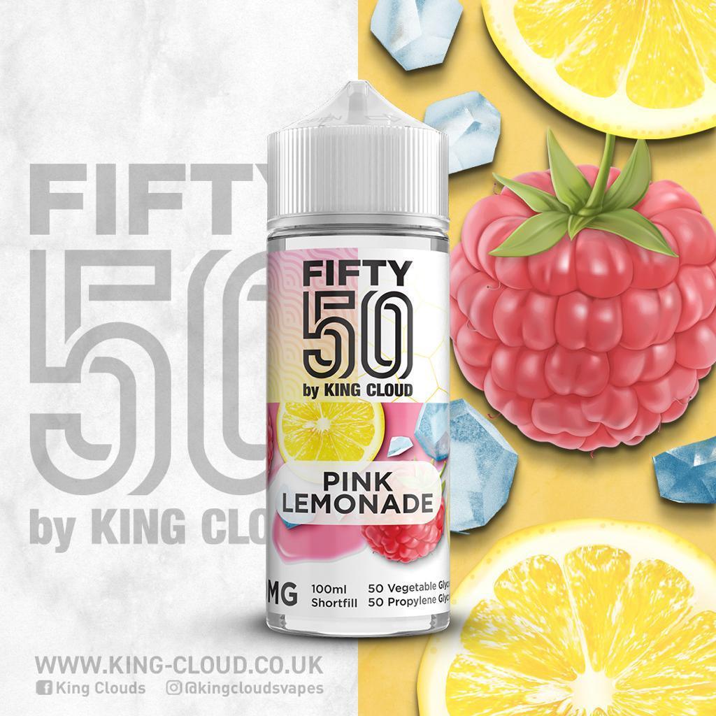 King Cloud Fifty50 Pink Lemonade 100ml – Royal Vapes