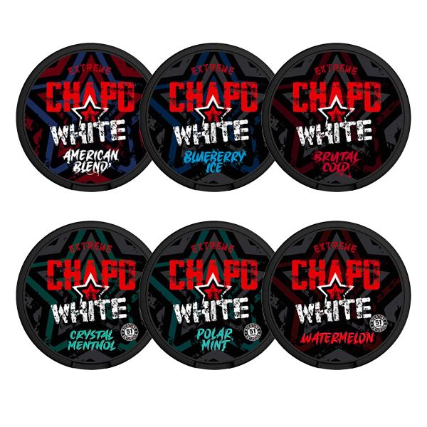 Chapo White Extreme Nicotine Pouches – Royal Vapes