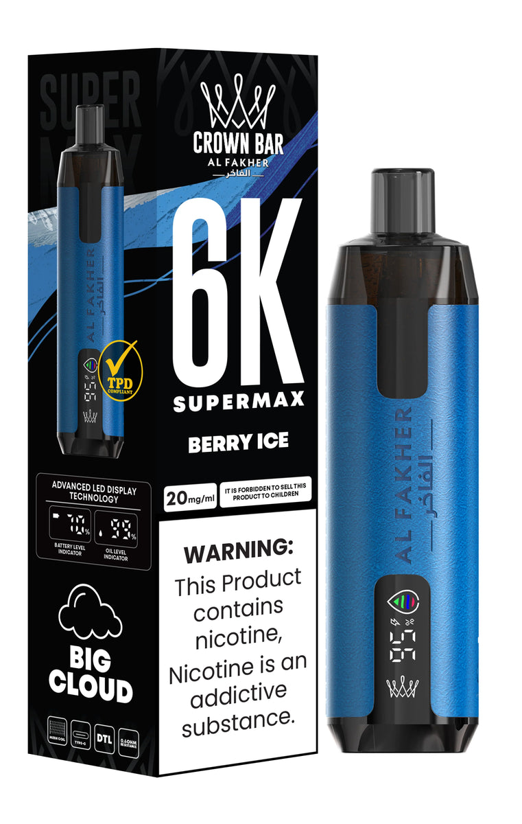 Al Fakher AF6000 Supermax Big Puff Disposable Vape – Royal Vapes