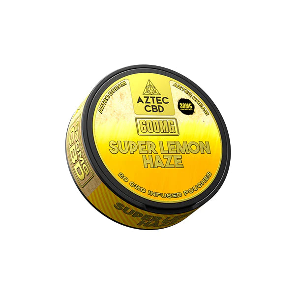 Aztec CBD Super Lemon Haze CBD Snus Pouches 600mg – Royal Vapes