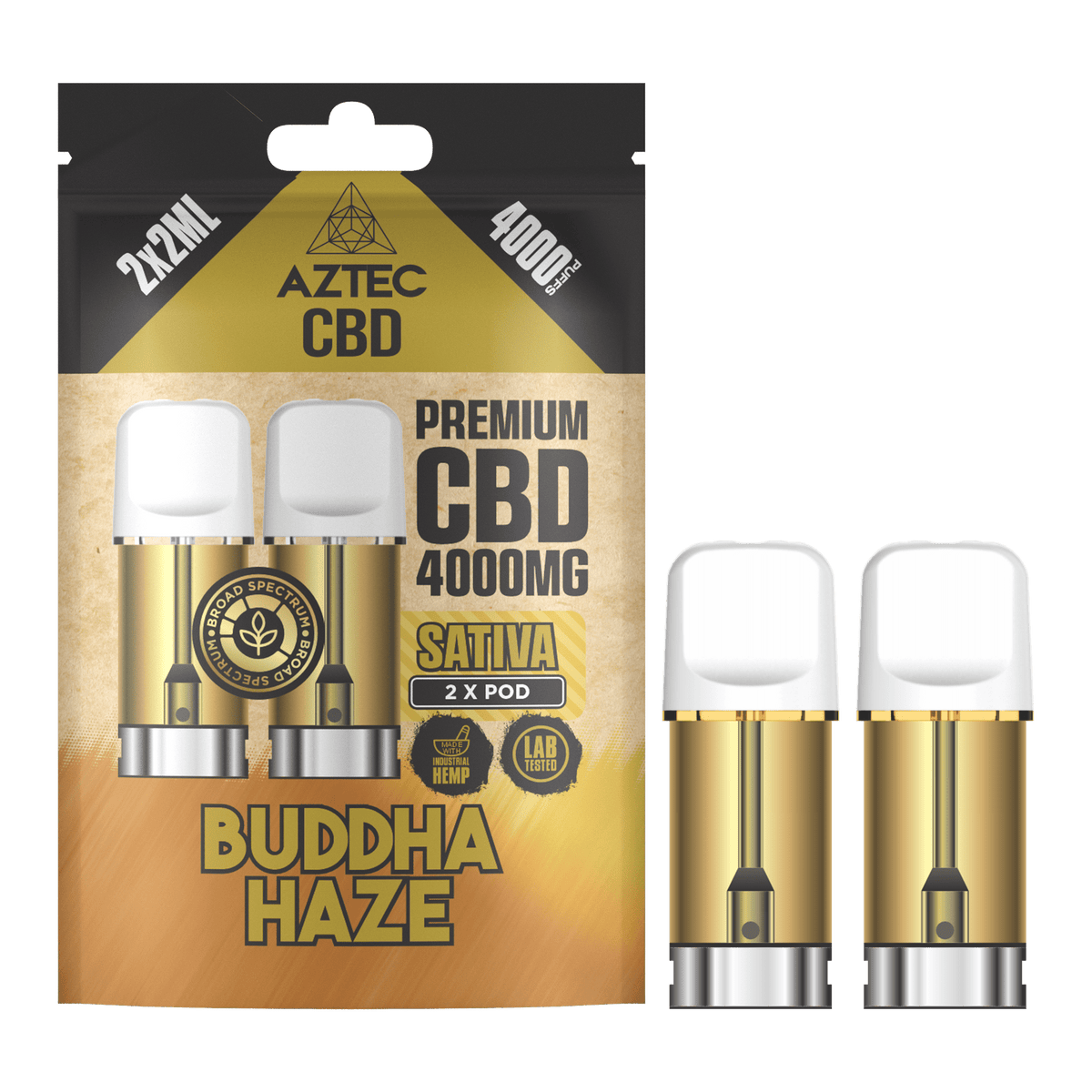 Aztec CBD Aztec CBD 4000mg Prefilled Pods (2 Pack) – Royal Vapes