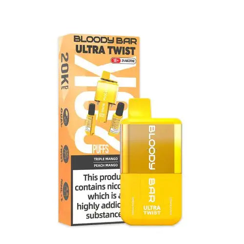 Bloody Bar Ultra Twist 20K Triple Mango / Peach Mango 20000 Disposable ...