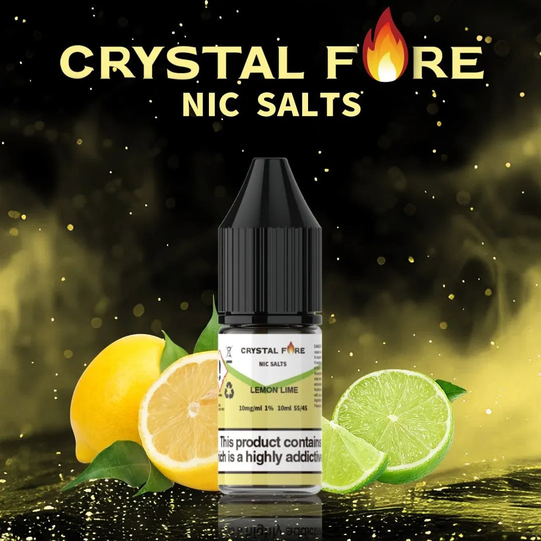 Crystal Fire Lemon Lime Nic Salt eLiquid 10ml – Royal Vapes