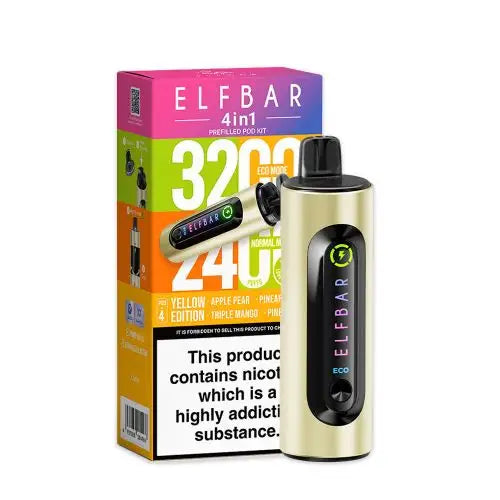 Elf Bar Yellow Edition 4-in-1 Prefilled Pod Vape – Royal Vapes