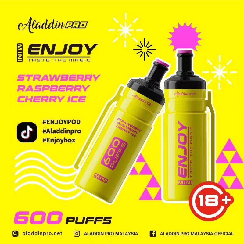 Enjoy Mini Strawberry Raspberry Cherry Ice 600 Disposable Vape – Royal ...