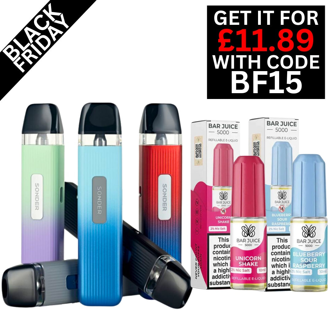 Geekvape Sonder Q Pod Kit & 2 Bar Juice 5000 Nic SaltS Bundle – Royal Vapes