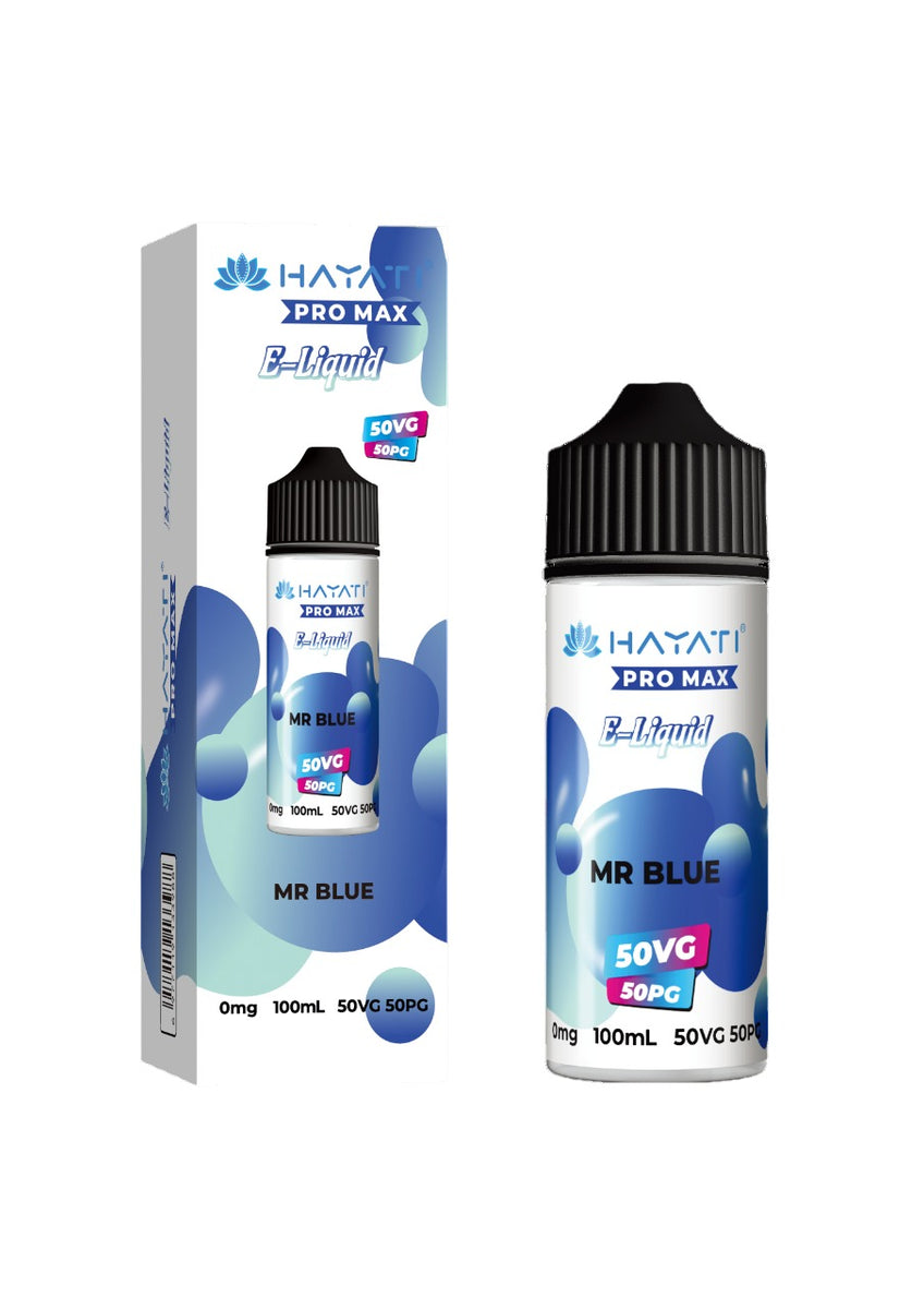Hayati Pro Max Mr Blue 50/50 100ml – Royal Vapes