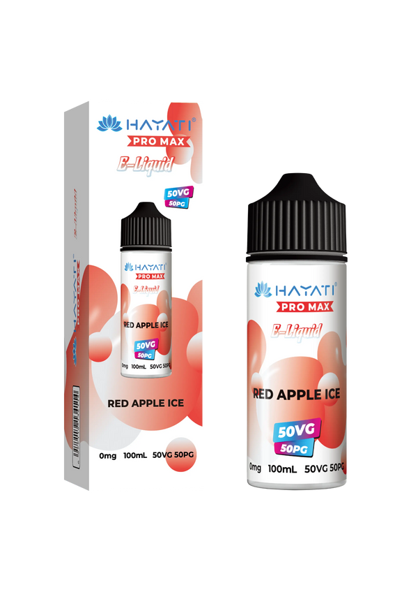 Hayati Pro Max Red Apple Ice 50/50 100ml – Royal Vapes