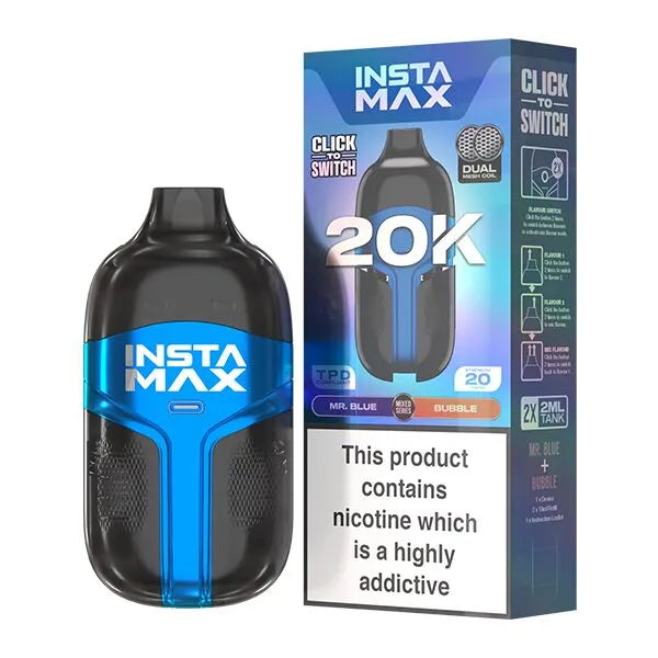 Insta Max 20K Mr Blue / Bubble 20000 Disposable Vape – Royal Vapes