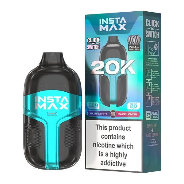 Insta Max 20K Blueberry / Razz Lemon 20000 Disposable Vape – Royal Vapes