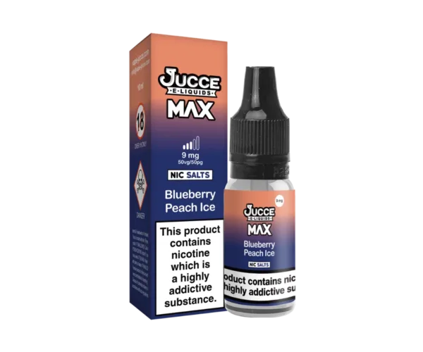 Jucce Max Blueberry Peach Ice 10ml Nic Salt – Royal Vapes