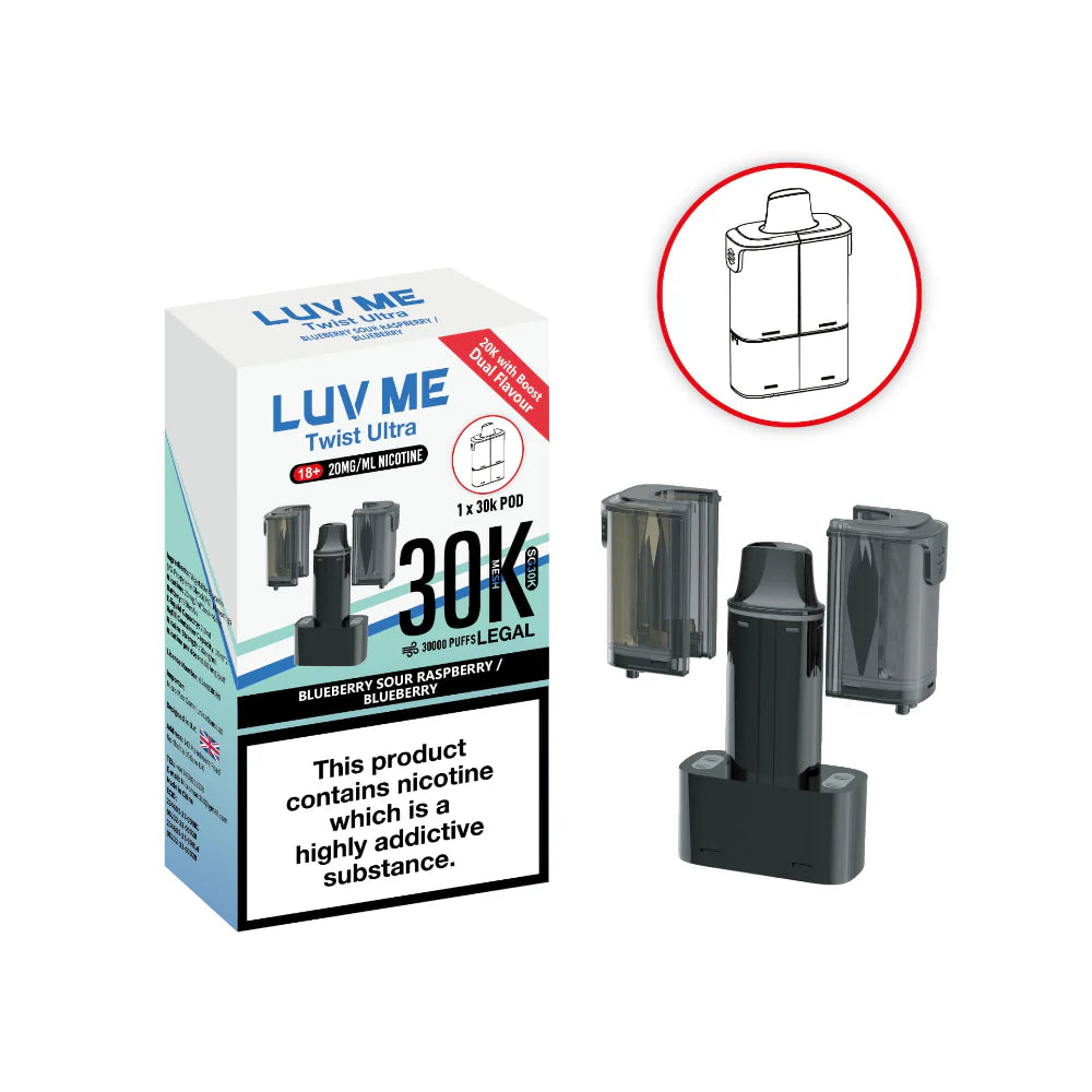 LUV ME Twist Ultra 30k Dual Flavour Refill Pod – Royal Vapes