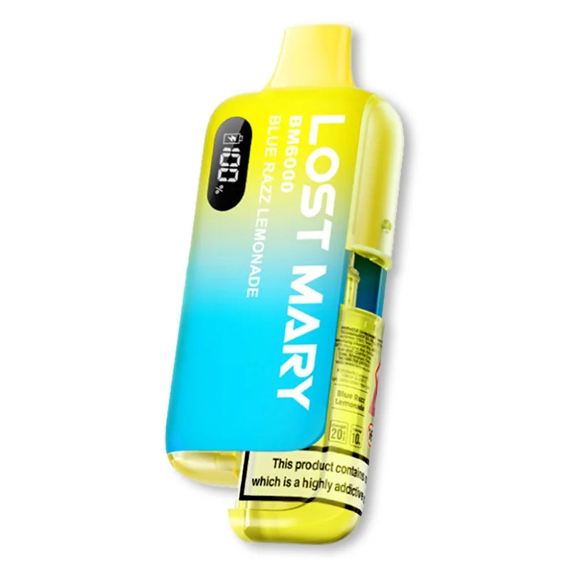 Lost Mary BM6000 Blue Razz Lemonade 6000 Disposable Vape – Royal Vapes