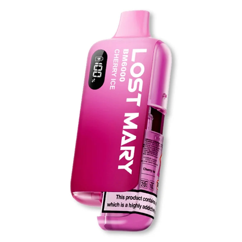 Lost Mary BM6000 Cherry Ice 6000 Disposable Vape – Royal Vapes