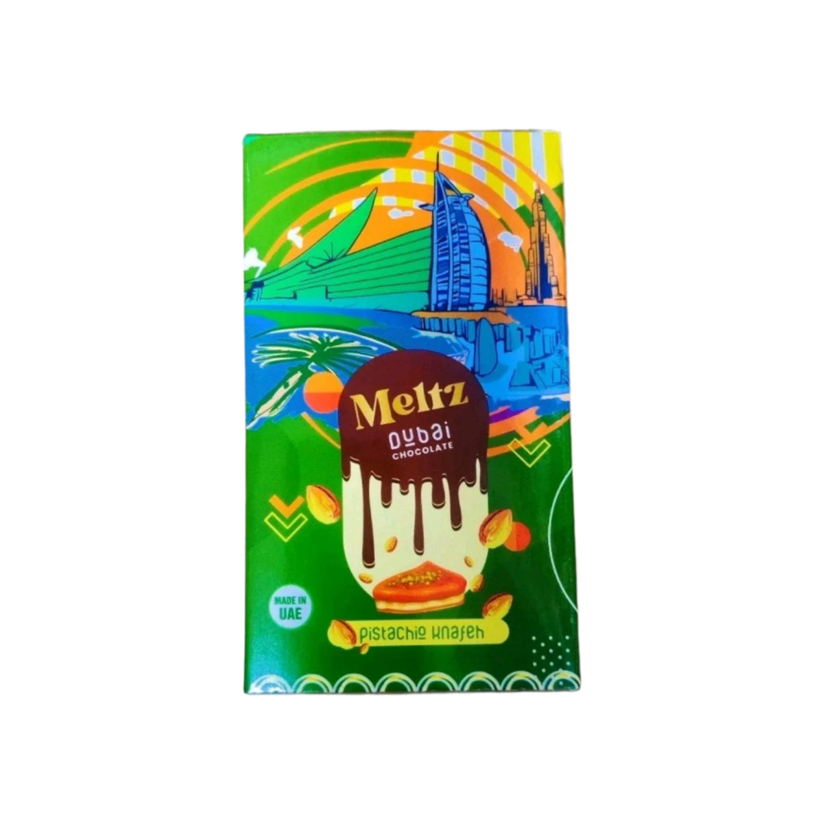 Meltz Dubai Pistachio Chocolate Knafeh 75g – Royal Vapes