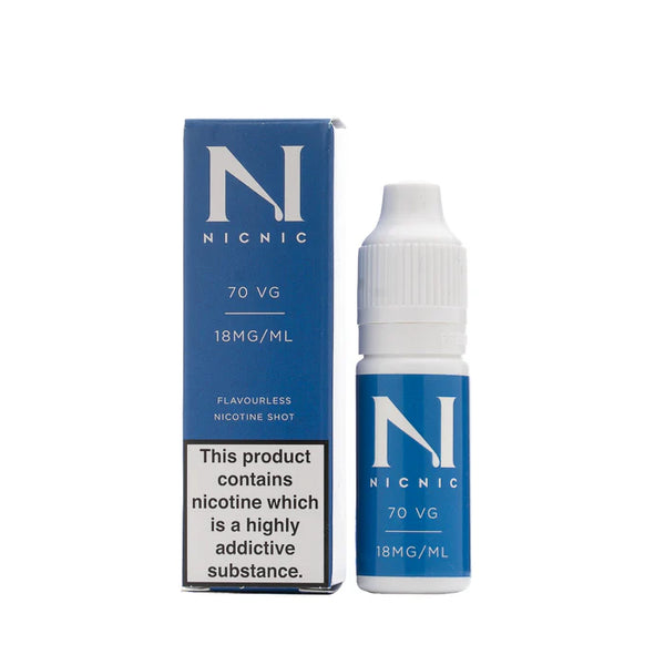 Nic Nic Nicotine Shot 18mg 10ml 70% VG – Royal Vapes