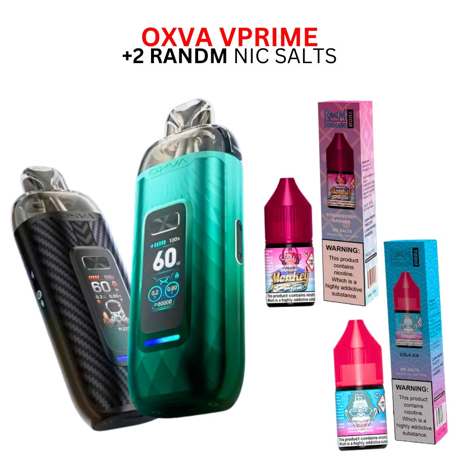 OXVA VPrime Pod Kit & 2 RandM Nic Salts Bundle – Royal Vapes