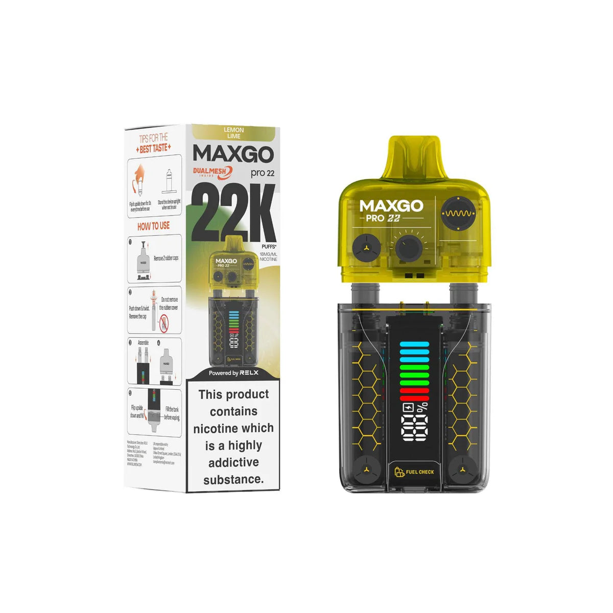 RELX RELX Maxgo Pro 22000 Disposable Vape – Royal Vapes