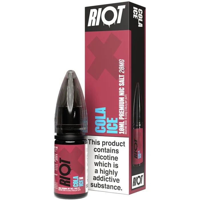 Riot X Cola Ice Nic Salt 10ml – Royal Vapes