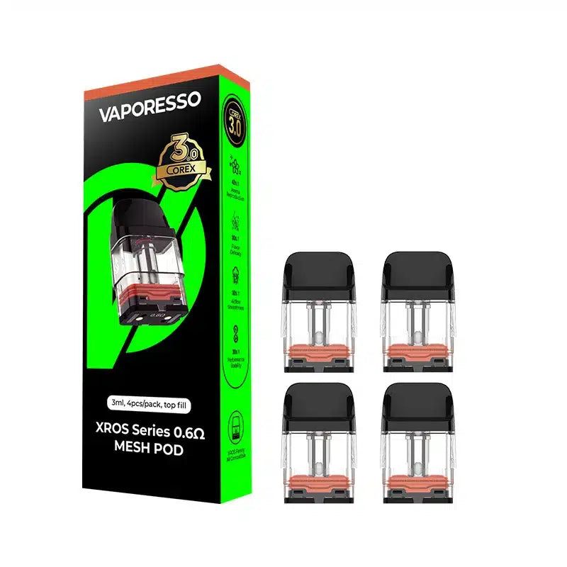 Vaporesso XROS COREX 3.0 Pod Cartridge (4 Pack) – Royal Vapes