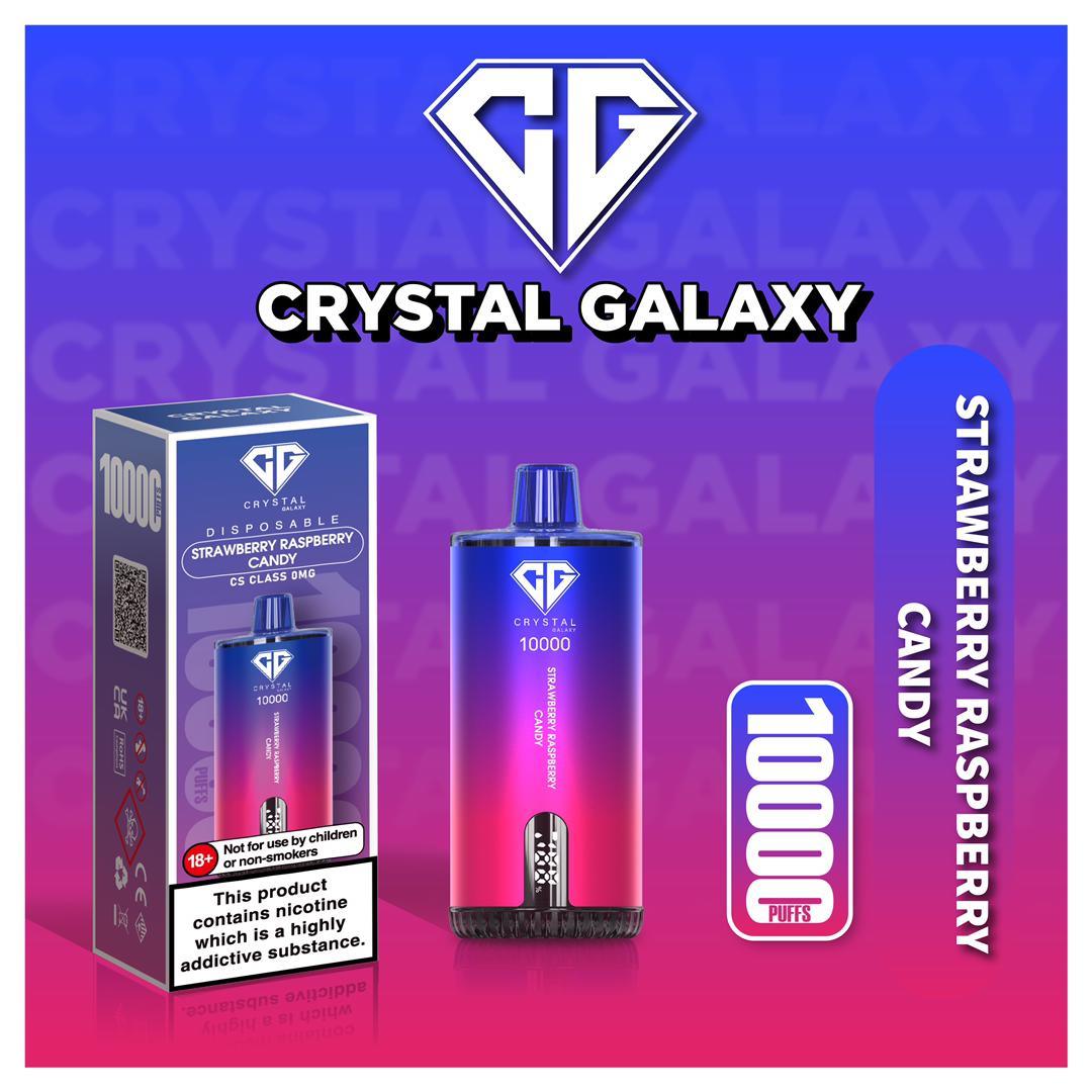 Crystal Galaxy Strawberry Raspberry Candy 10000 Disposable – Royal Vapes