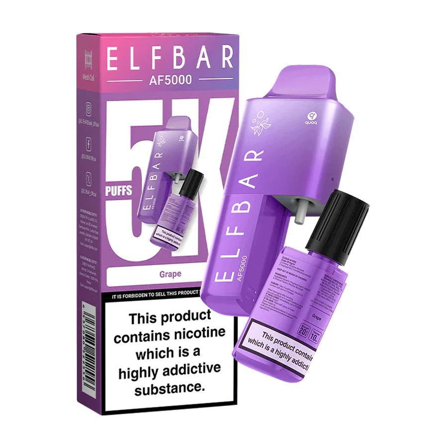 Elf Bar AF5000 Grape Disposable Vape – Royal Vapes