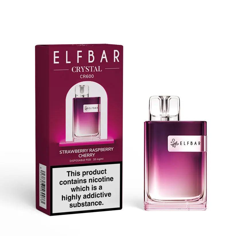 Elf Bar Crystal CR600 Strawberry Raspberry Cherry Disposable – Royal Vapes