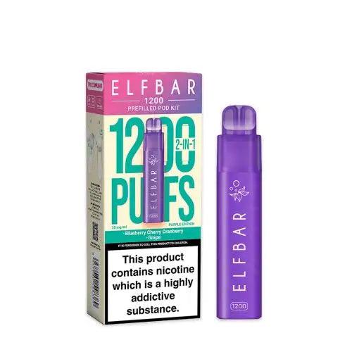 Elf Bar Purple Edition 2-in-1 Prefilled Pod Vape – Royal Vapes