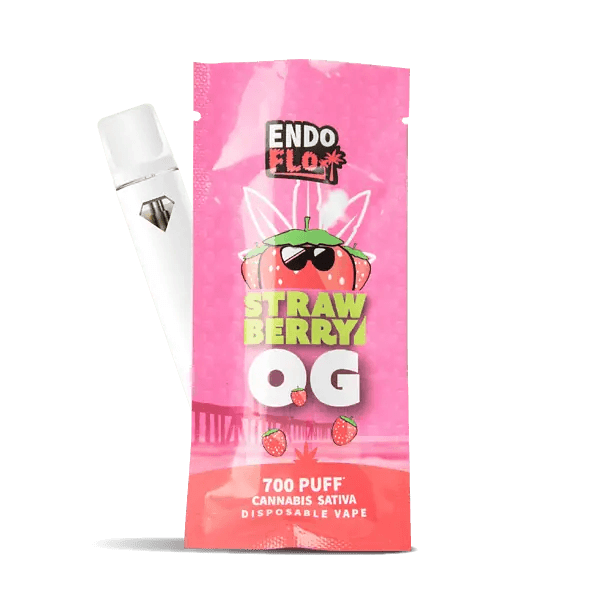 EndoFlo Strawberry OG Full Spectrum CBD Disposable Vape – Royal Vapes