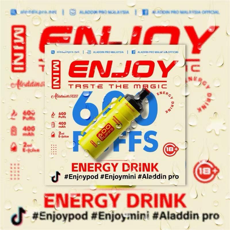 Enjoy Mini Energy Drink 600 Disposable Vape – Royal Vapes