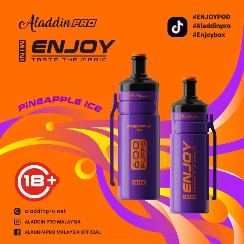 Enjoy Mini Pineapple Ice 600 Disposable Vape – Royal Vapes