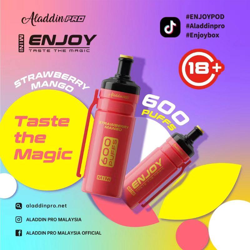 Enjoy Mini Strawberry Mango 600 Disposable Vape – Royal Vapes