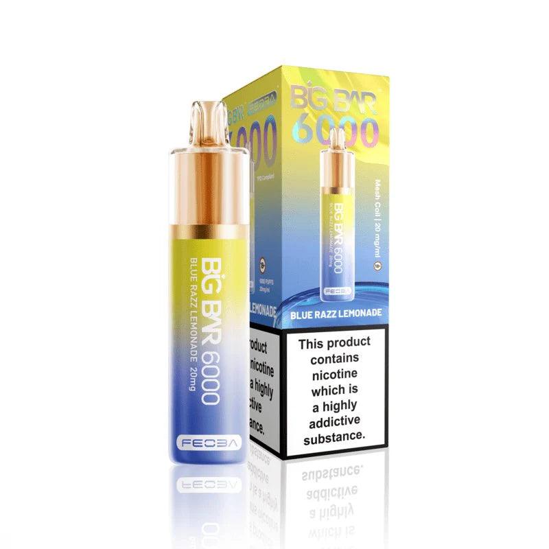 Feoba Big Bar Blue Razz Lemonade 6000 Disposable Vape – Royal Vapes