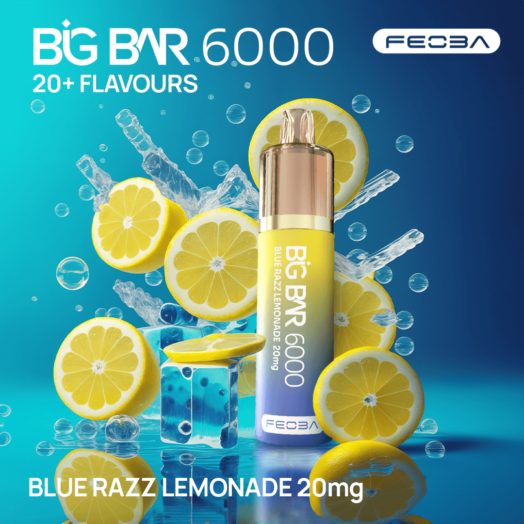 Feoba Big Bar Blue Razz Lemonade 6000 Disposable Vape – Royal Vapes