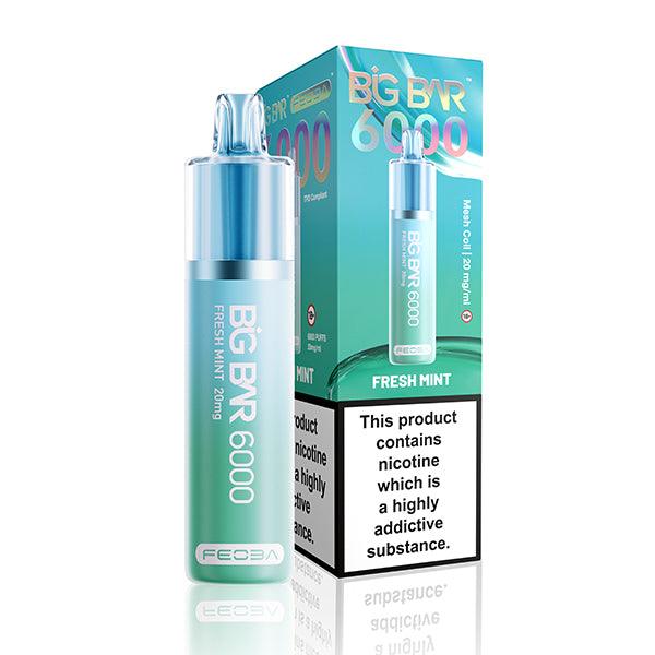 Feoba Big Bar Fresh Mint 6000 Disposable Vape – Royal Vapes