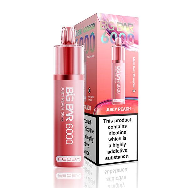 Feoba Big Bar Juicy Peach 6000 Disposable Vape – Royal Vapes