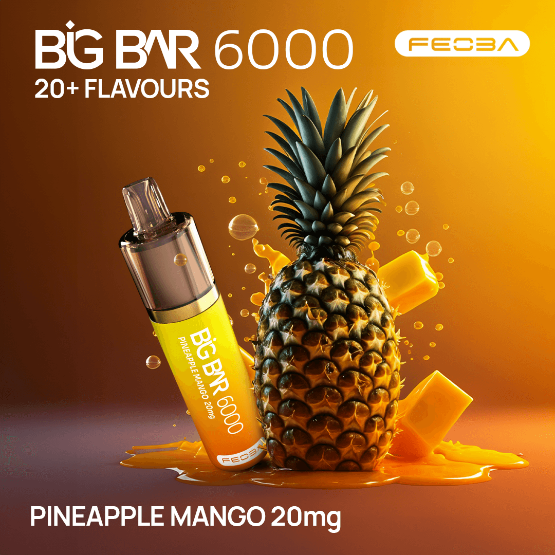 Feoba Big Bar Pineapple Mango 6000 Disposable Vape – Royal Vapes