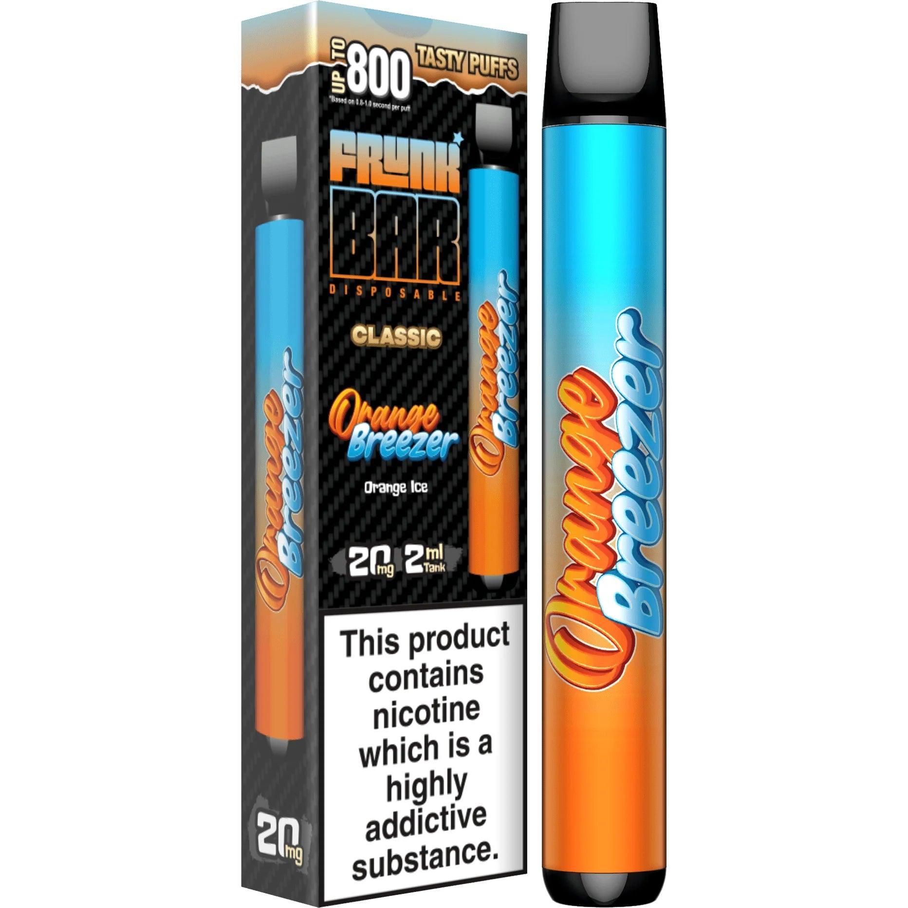 Frunk Bar Pro Orange Breezer Disposable – Royal Vapes