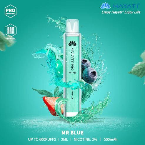 Hayati Pro Mini Mr Blue Disposable – Royal Vapes