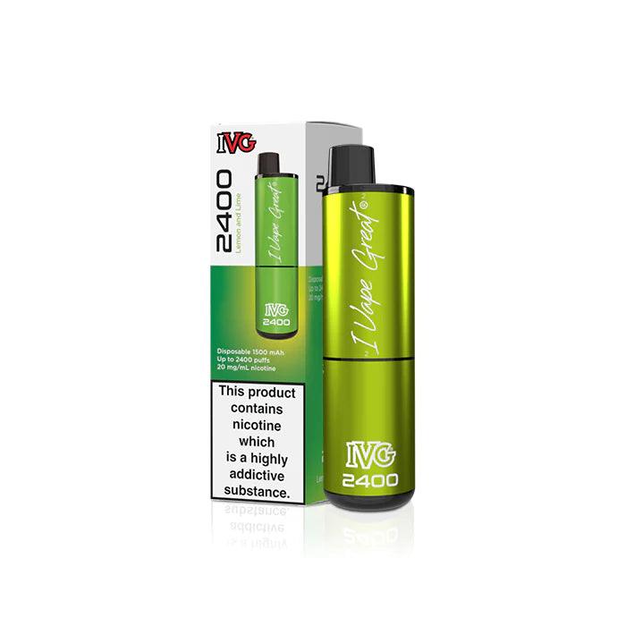 IVG 2400 Lemon & Lime 2400 Disposable – Royal Vapes
