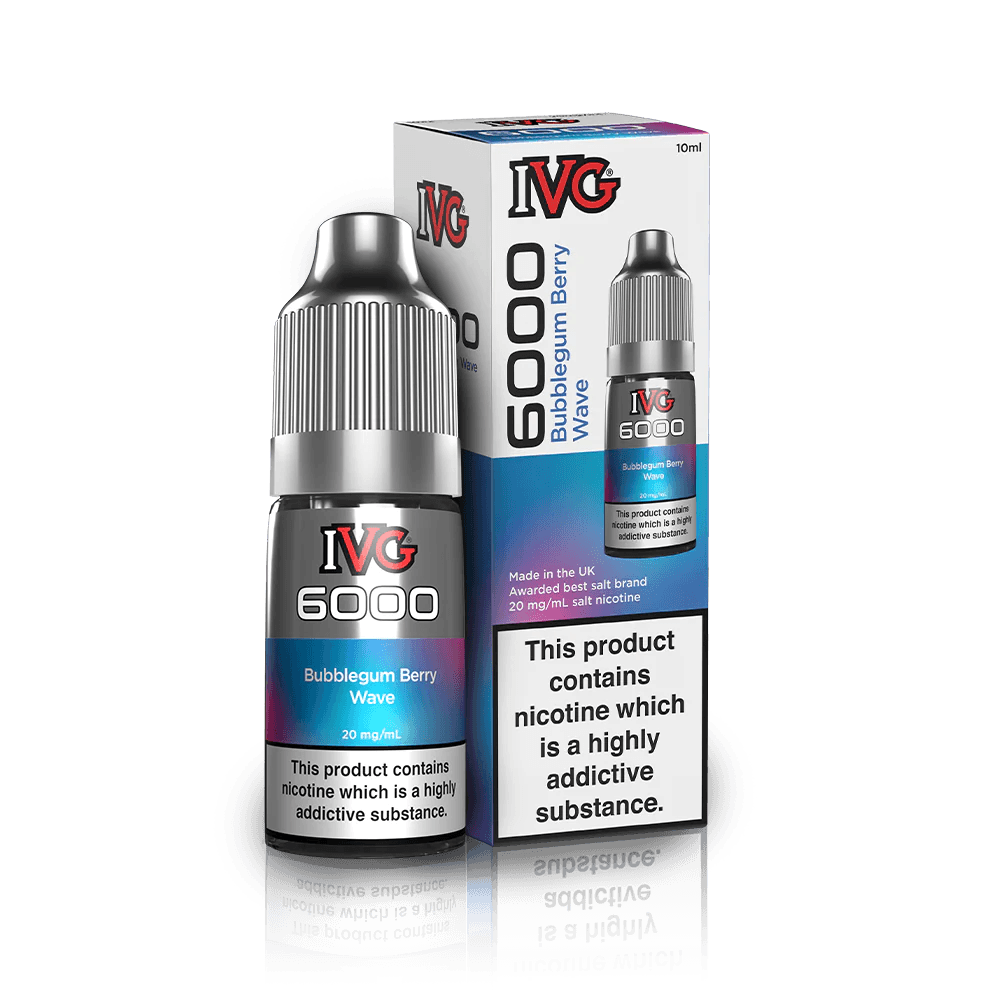 IVG 6000 Bubblegum Berry Wave Nic Salt 10ml – Royal Vapes
