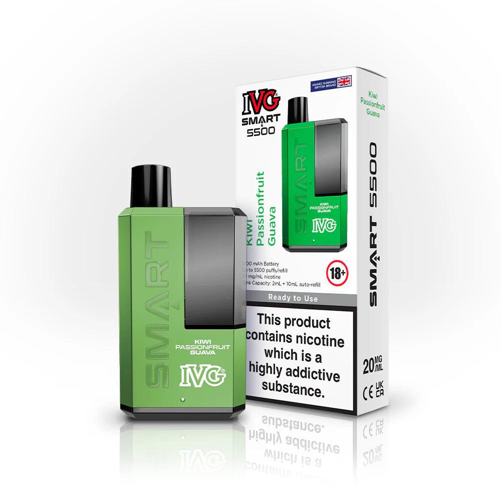 IVG SMART 5500 Kiwi Passionfruit Guava 5500 Disposable Vape – Royal Vapes