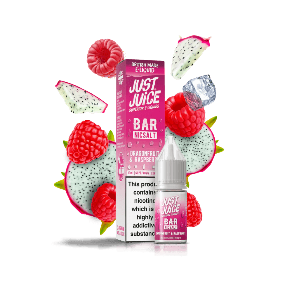 Just Juice Bar Nic Salt Dragonfruit & Raspberry Nic Salt 10ml – Royal Vapes