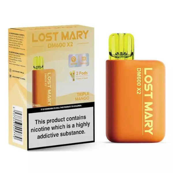 Lost Mary DM600 X2 Triple Mango Disposable – Royal Vapes