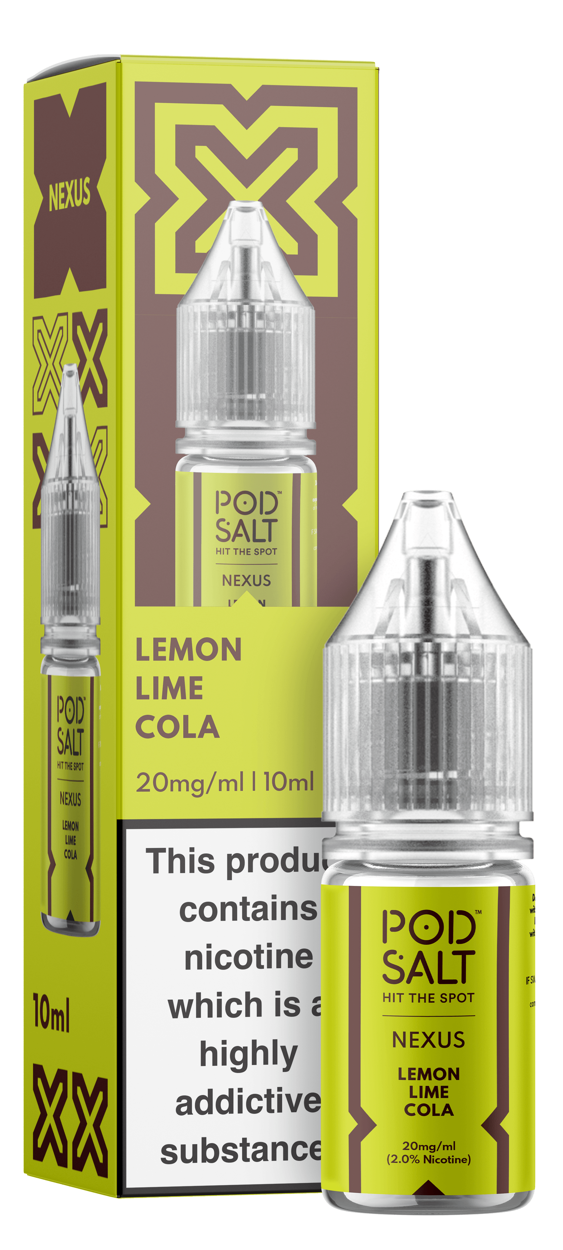 Pod Salt Nexus Lemon Lime Cola Nic Salt 10ml – Royal Vapes