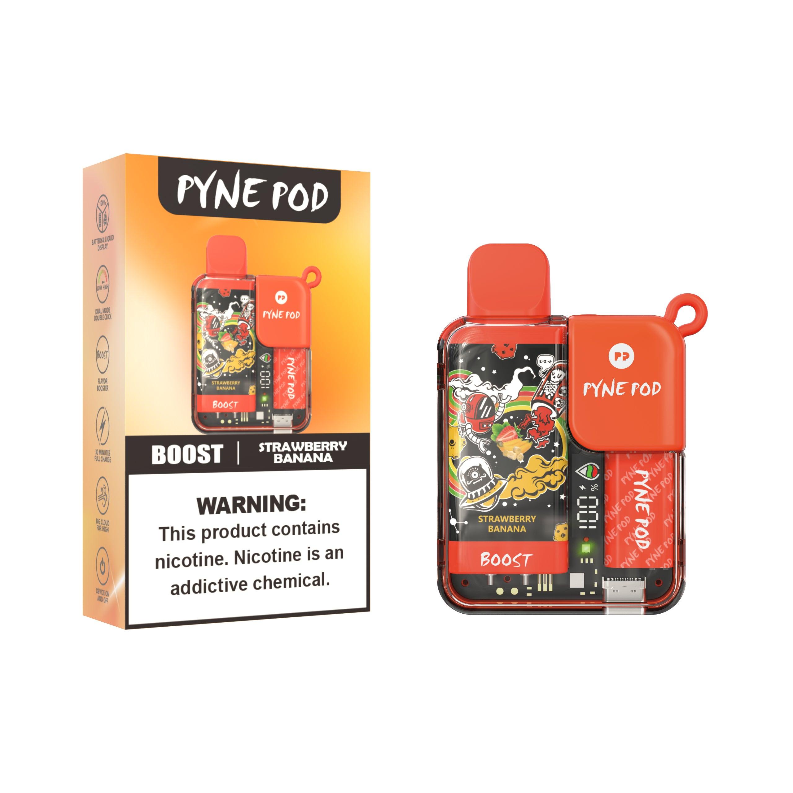 Pyne Pod Strawberry Banana 8500 Disposable – Royal Vapes